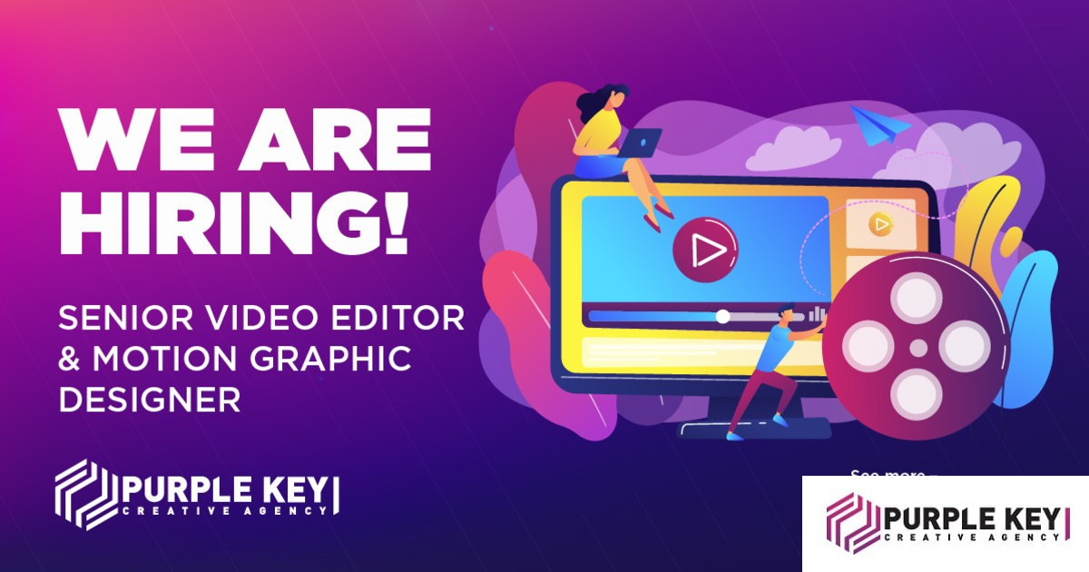 Senior Video Editor & Motion Graphic Designer (m/ž) | Purple Key Agency ...