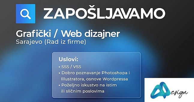 Grafički / Web dizajner (m/ž) | Aktuelno Design - Klix Posao