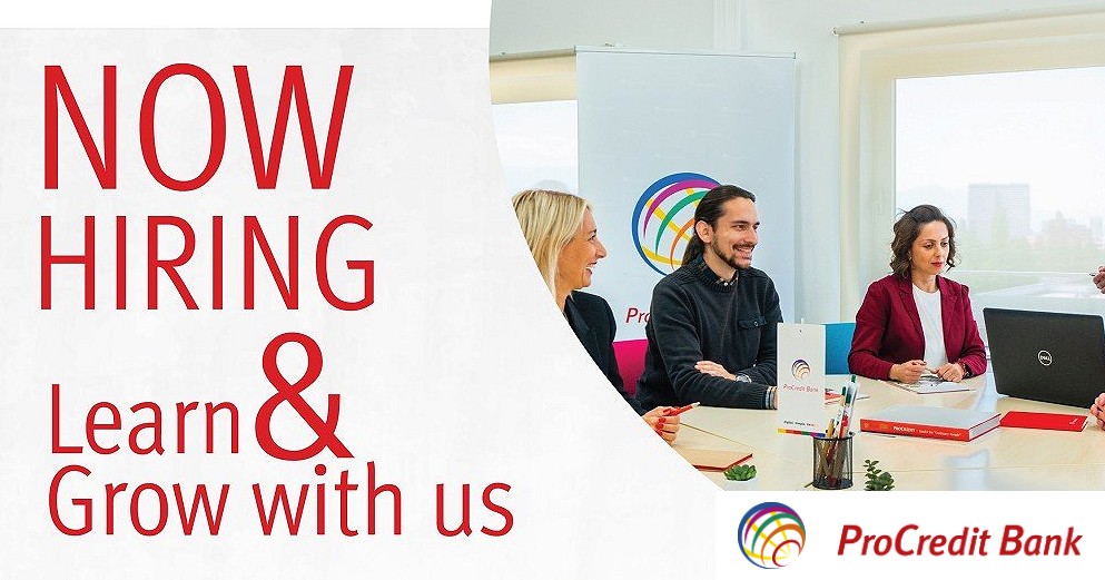 Onboarding program (m/ž) | ProCredit Bank - Klix Posao