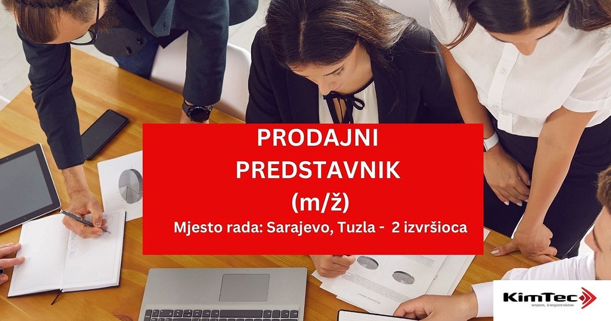 Prodajni Predstavnik M ž Kimtec Klix Posao