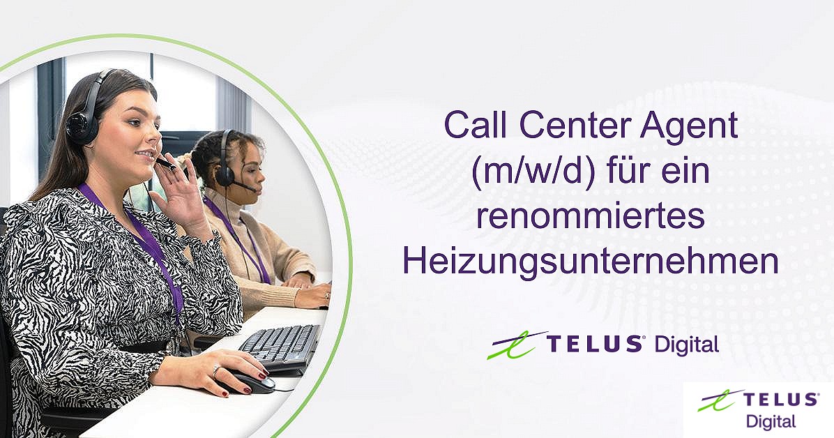 Call Center Agent (m/w/d) für ein renommiertes Heizungsunternehmen ...