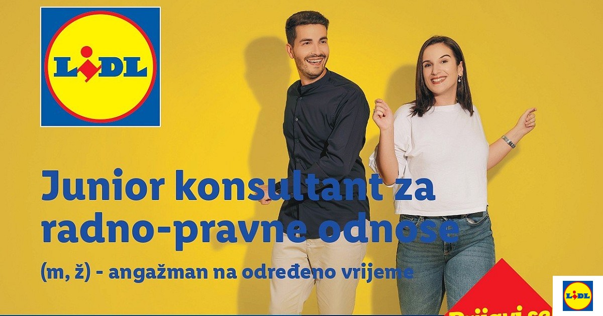 Junior konsultant za radno-pravne odnose (m/ž) | Lidl BH - Klix Posao