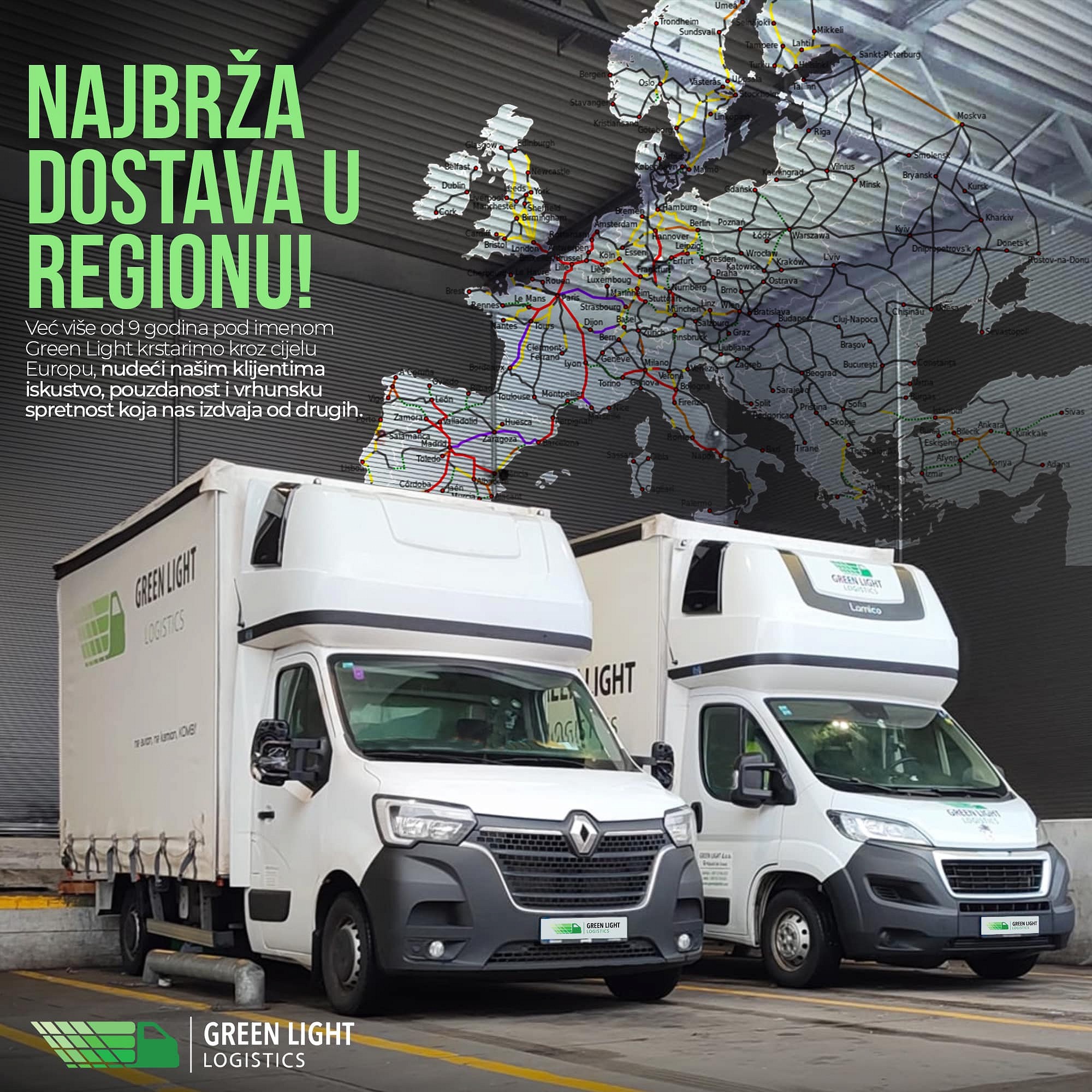 Vozač u međunarodnom transportu (m/ž) | Green Light Logistics - Klix Posao