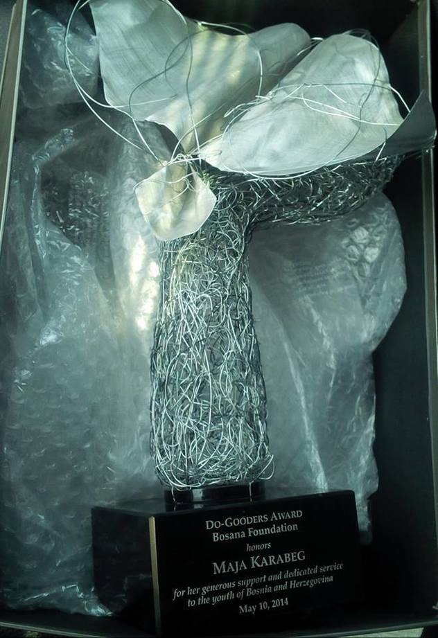 Maji Karabeg nagrada Bosana za najvećeg humanistu