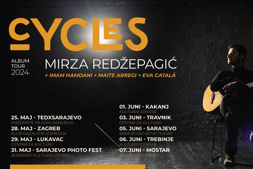 Gitarski virtuoz Mirza Redžepagić izdao je novi album pod nazivom "Cycles"
