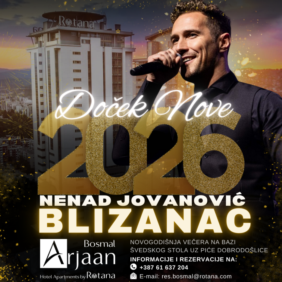 Hotel Bosmal Arjaan By Rotana priprema spektakularan doček 2026. godine