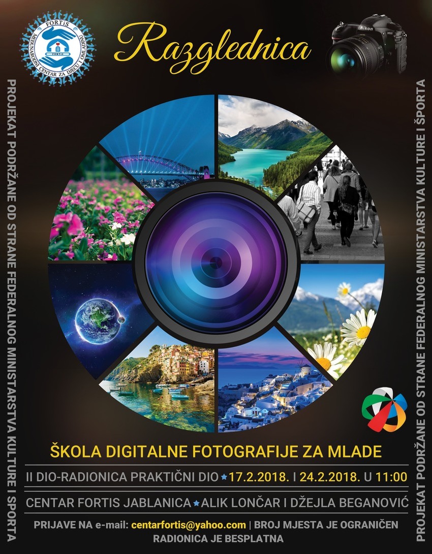 Škola digitalne fotografije za mlade "Razglednica" u Jablanici