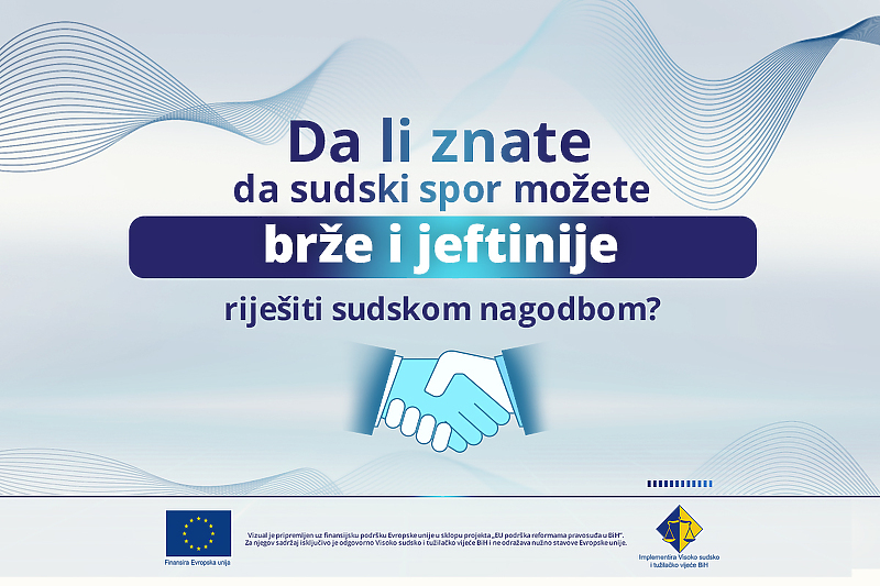 Sudska nagodba - brži i jeftiniji način rješavanja sudskih sporova