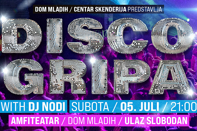 Nova Disco gripa večeras u Domu mladih: Zabava u stilu 70-ih i 80-ih