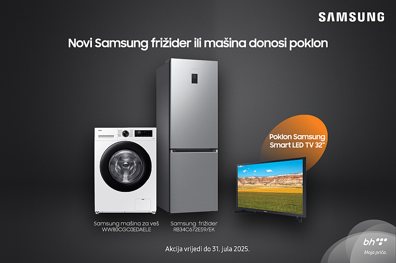 BH Telecom nagrađuje kupce: Smart TV na poklon uz odabrane Samsung uređaje