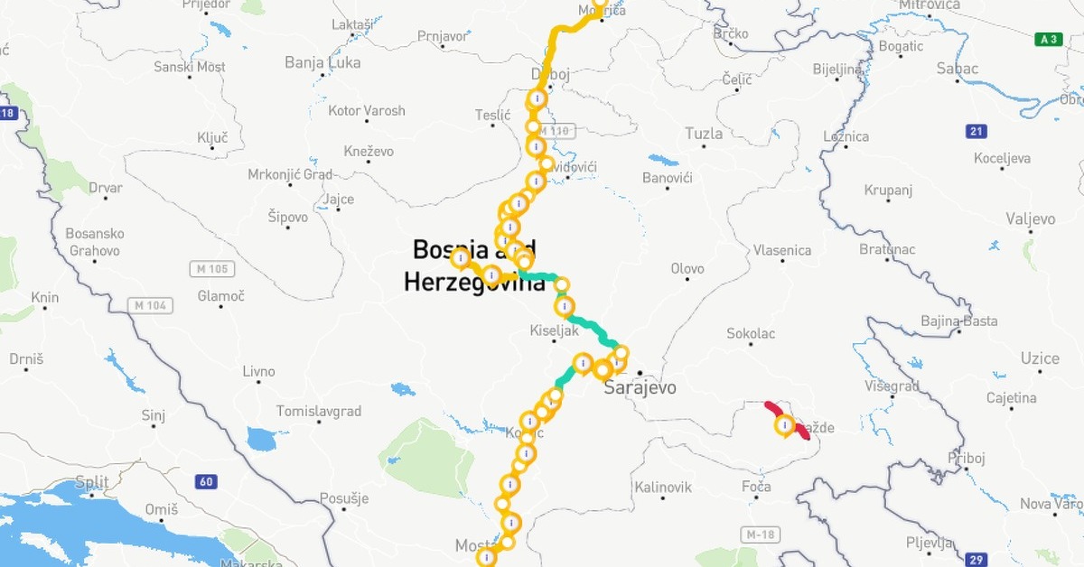 Pogledajte interaktivnu mapu Koridora 5C: Svi aktivni radovi i ...