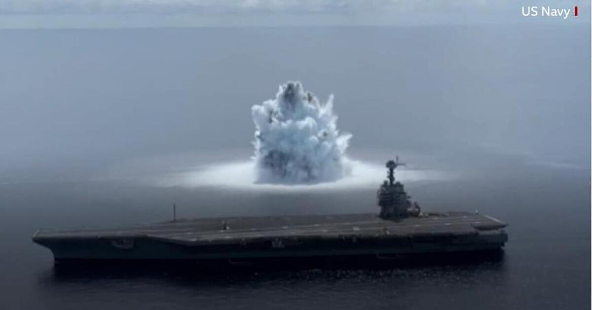 Američki nosač aviona testiran aktiviranjem 18 tona eksploziva