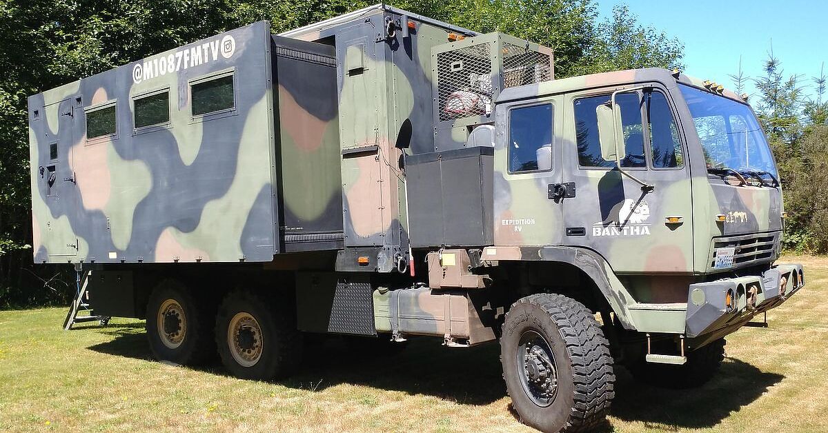 Vojni kamion pretvoren u prostran i praktičan kamper
