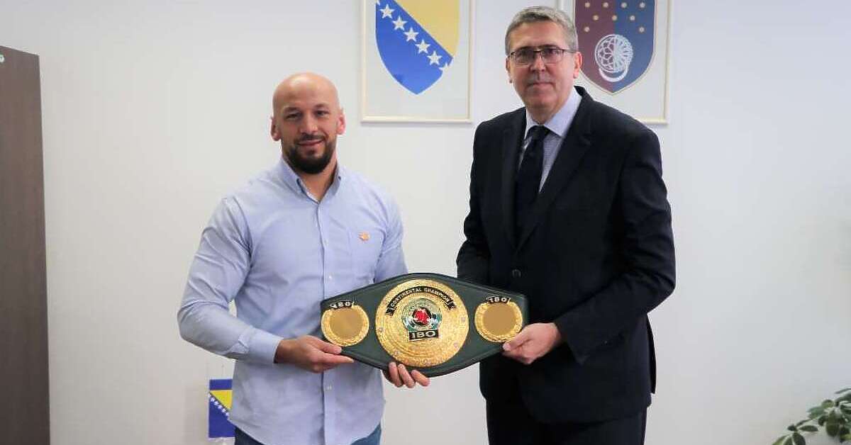 Bokser Edin Puhalo na prijemu kod Samira Avdića: Sportisti rade mnogo ...