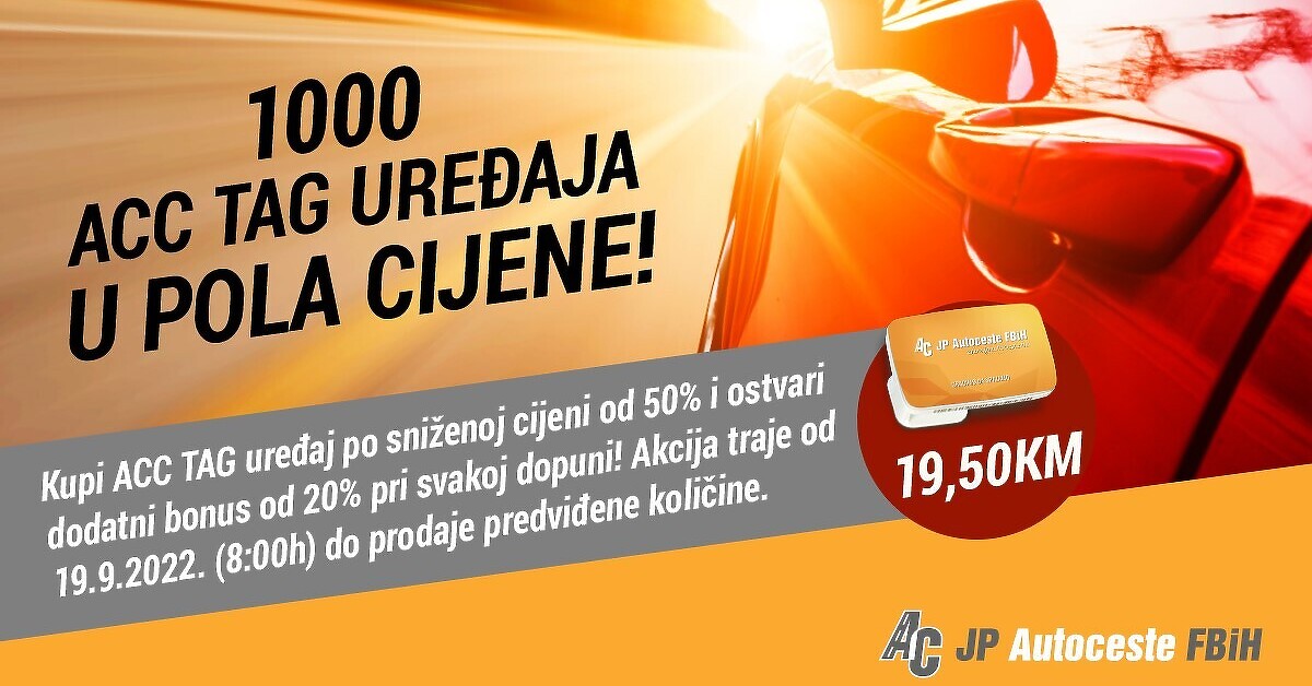 Nabavite ACC TAG uređaj u pola cijene