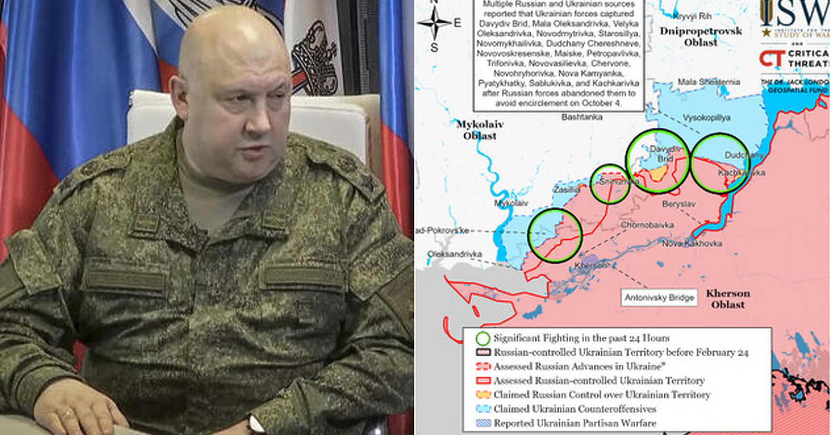 Glavni ruski general u Ukrajini priznao da je situacija u Hersonu teška