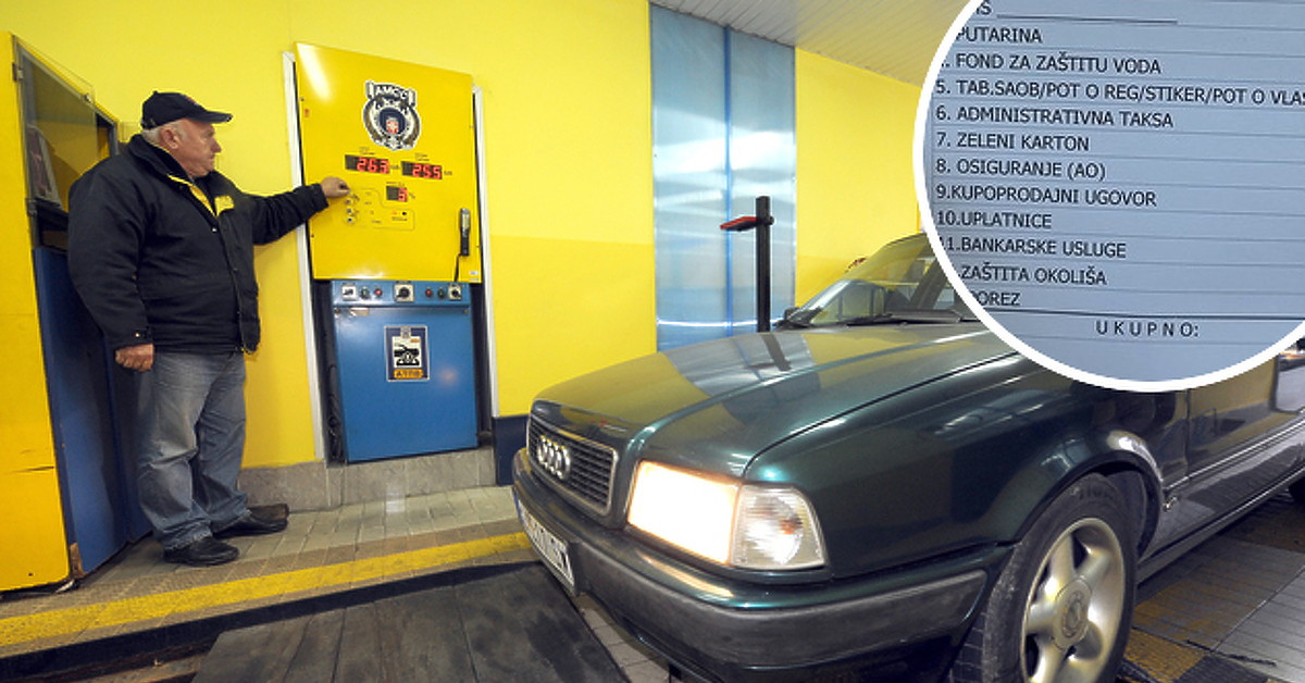 Znate li šta sve plaćate kada registrujete automobil? Provjerili smo