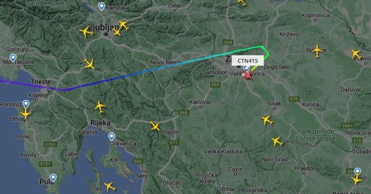 Avion na letu iz Velike Britanije za Tursku prisilno sletio u Zagreb