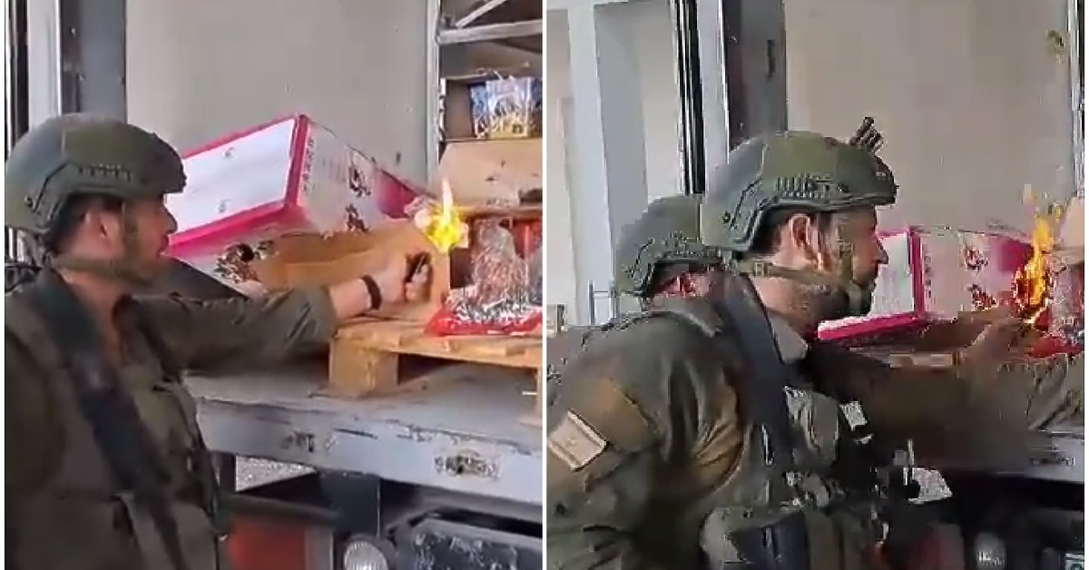 Izraelski vojnici pale zalihe hrane i vode namijenjene Palestincima Izraelski vojnici pale zalihe hrane i vode namijenjene Palestincima