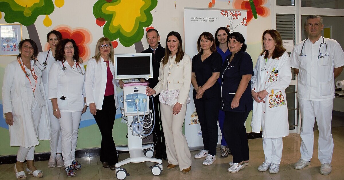 Violeta donirala respirator Klinici za dječije bolesti u Splitu