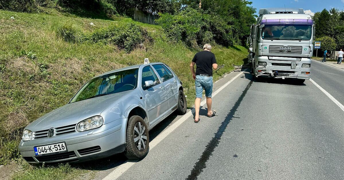 Sudar dva kamiona i dva vozila kod Žepča, jedna osoba povrijeđena