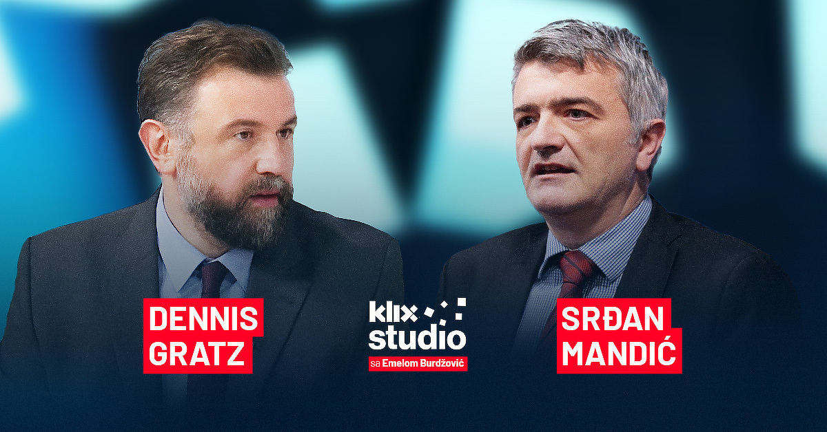 Predizborna debata u Klix Studiju: Duel Srđana Mandića i Dennisa Gratza