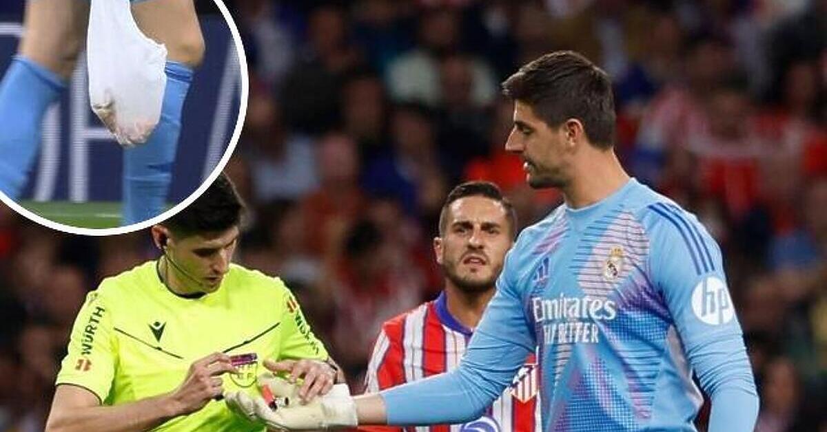 Courtois je provocirao navijače Atletica, a onda je s tribina zasut ...