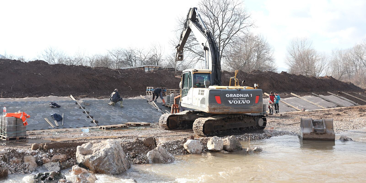 Sarajevo: Utvrđuje se obala rijeke Željeznice dužine 148 metara u Otesu