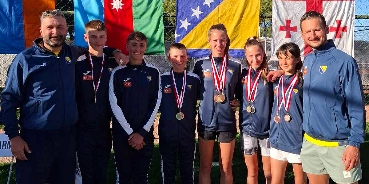 Juniorska teniska reprezentacija BH osvojila 11 medalja na Razvojnom ...