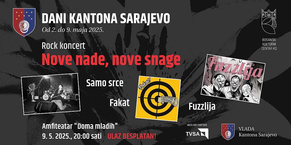 Manifestacija "Dani Kantona Sarajevo" počinje u petak: Građane očekuje ...