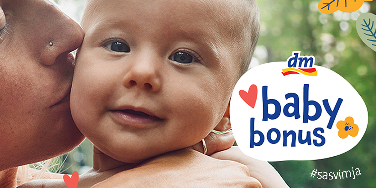 Nova pogodnost u Moj dm aplikaciji: dm babybonus, podrška od prvog dana