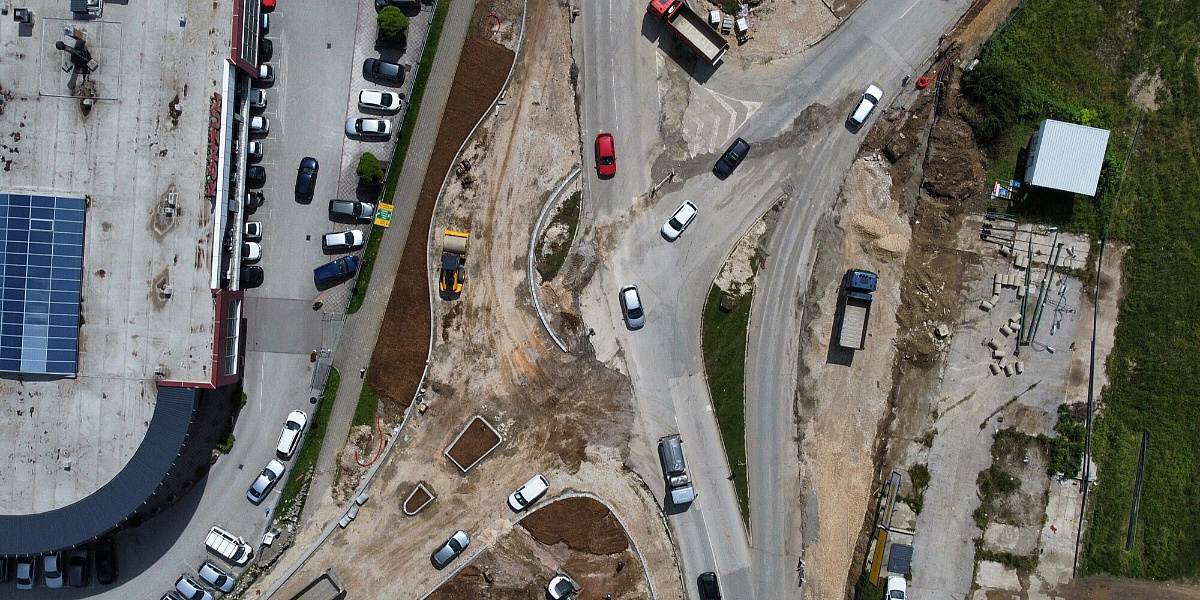 Radovi na kružnom toku u Visokom u punom jeku, vrijednost projekta više od pola miliona KM