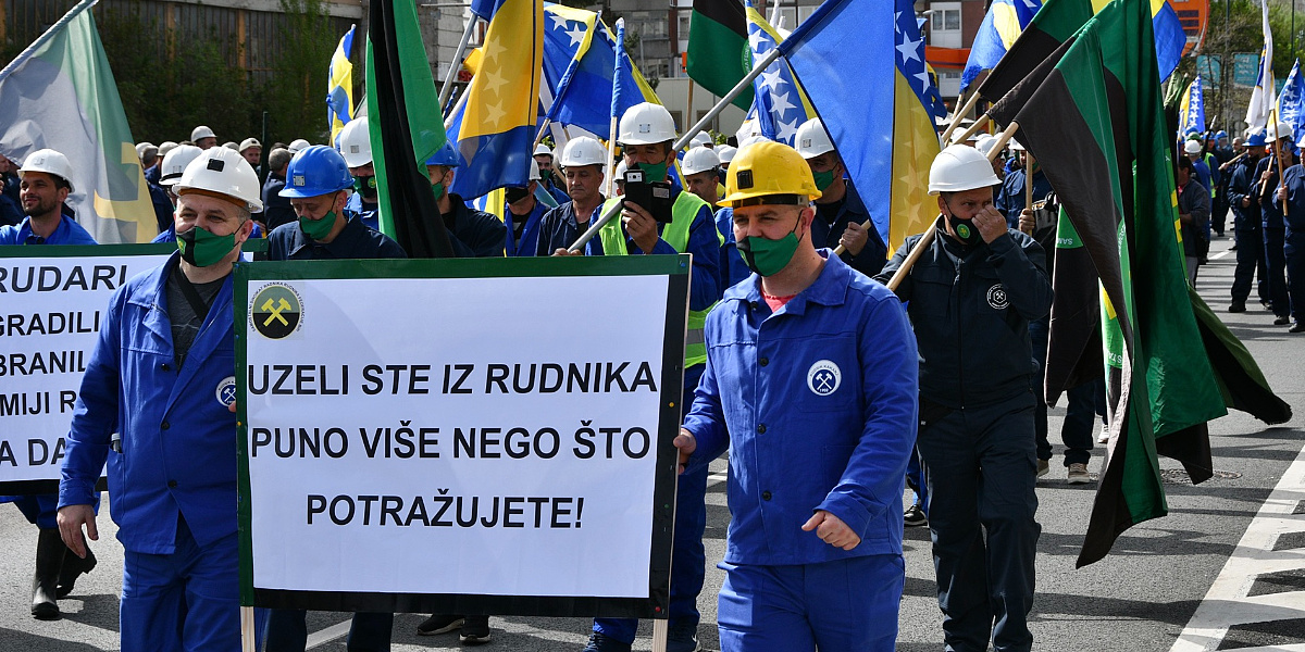 Zenički rudari danas dolaze pred Vladu FBiH: "Ostajemo do ispunjenja ...