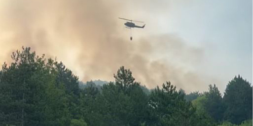 Helikopter OS BiH jutros gasi požar kod Prozor-Rame, svi se nadaju ...