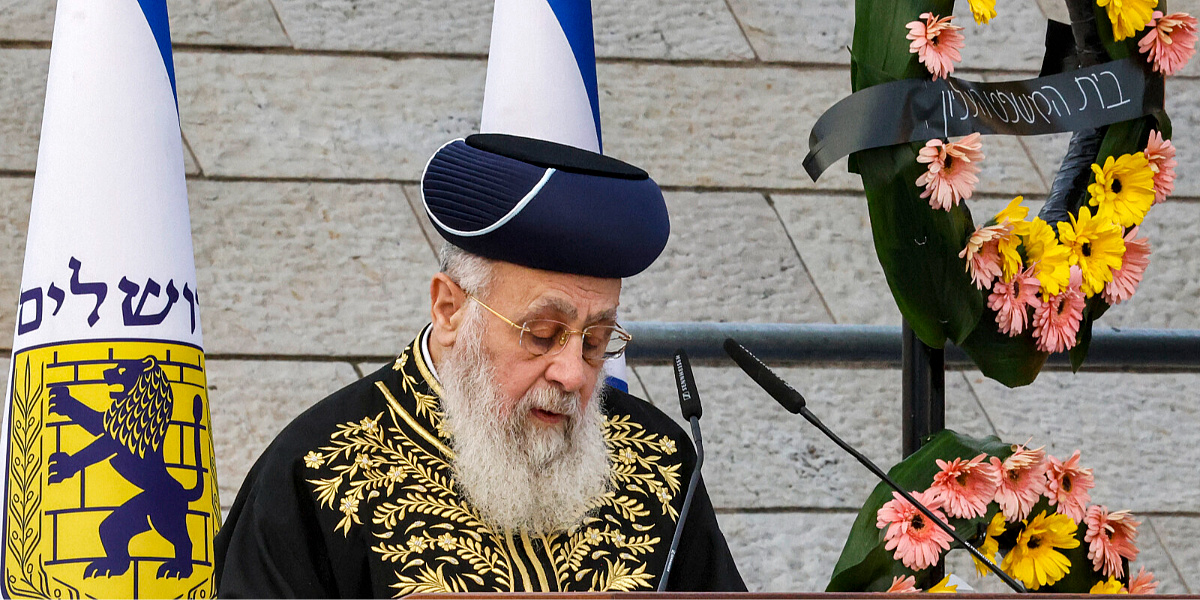 Bivši glavni rabin Sefarda nazvao Benjamina Netanyahua "ateistom"