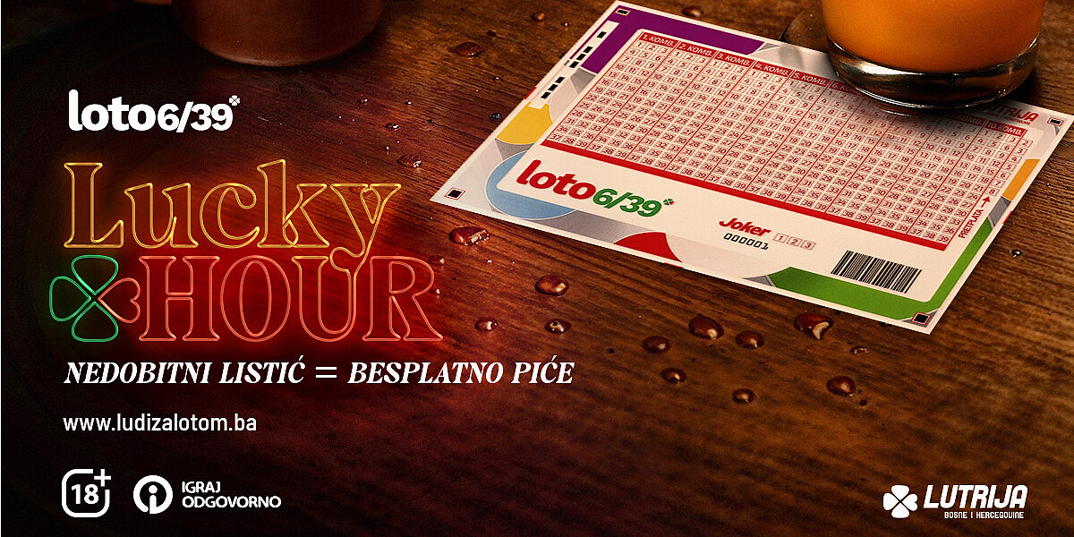Lutrija BiH predstavlja "Lucky Hour" - kada je svaki Loto listić dobitni